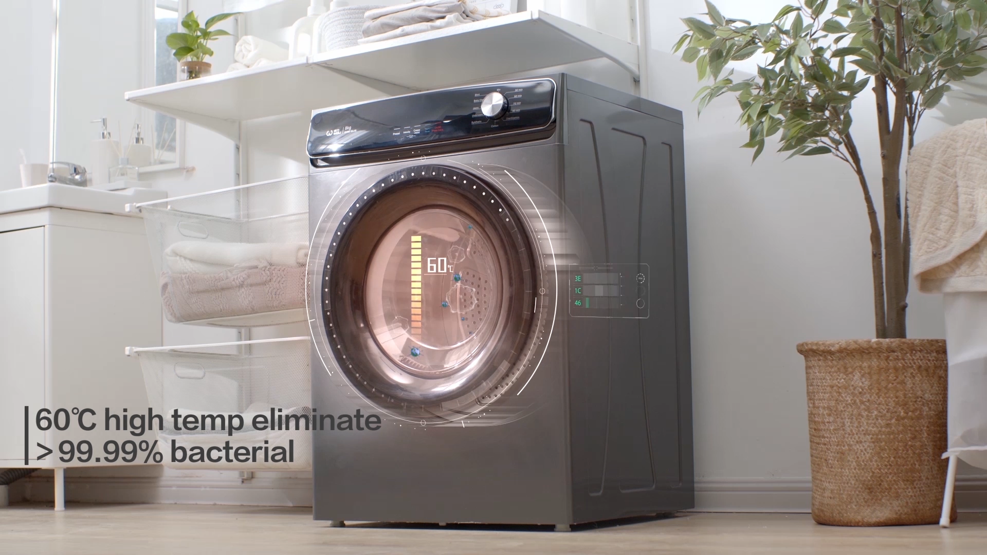 Front Loading Washing Machine With Dryer, 8 Kg/10 Kg Capacity, Pvc ...