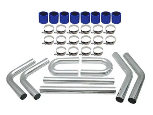 3'' Universal Intercooler Piping Kit,aluiminum Pipe With Silicone Hose ...