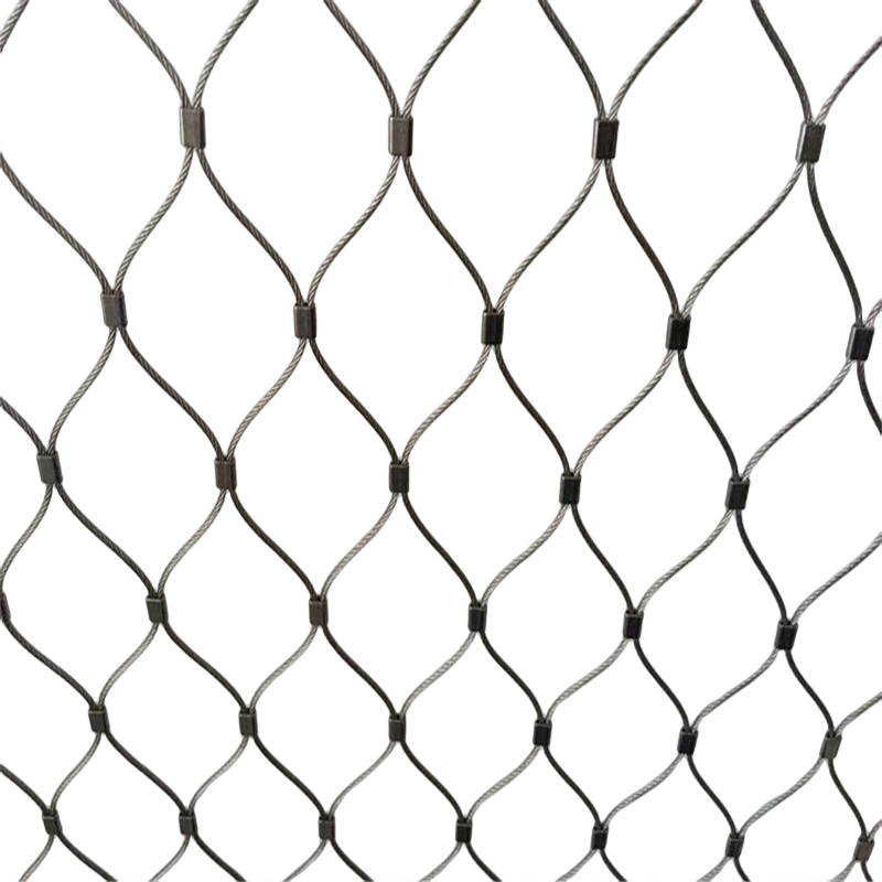 304 316 Stainless Steel Cable Wire Rope Mesh For Roof Fall Protection ...