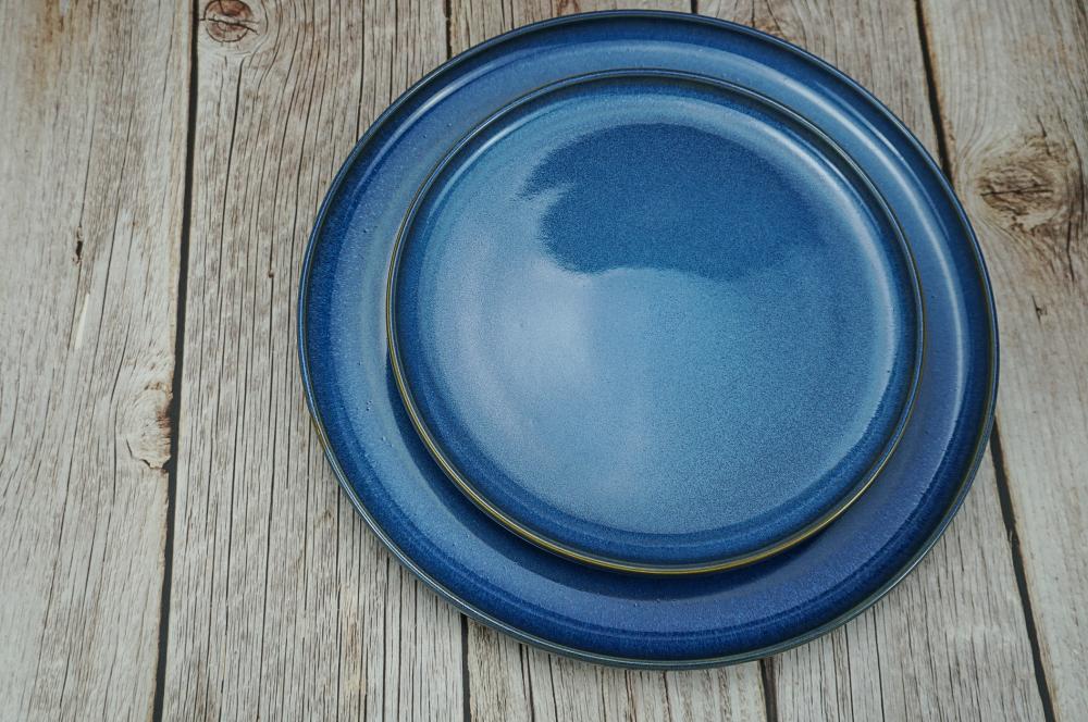 Reactive Glazed Stoneware Dinner Set In Starry Blue, High Quality ...