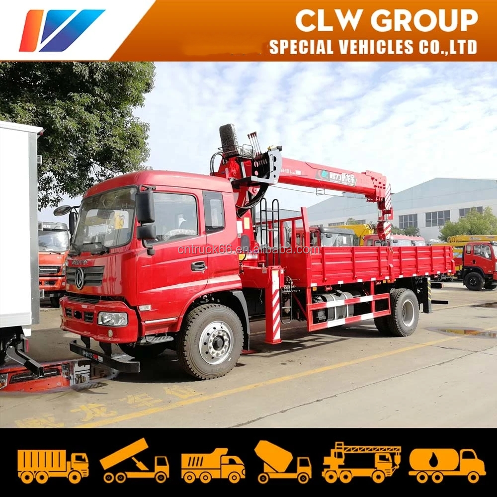 6 Tons 8 Tons Pickup Truck Mounted Crane Hoisting Machinery 12m Working ...