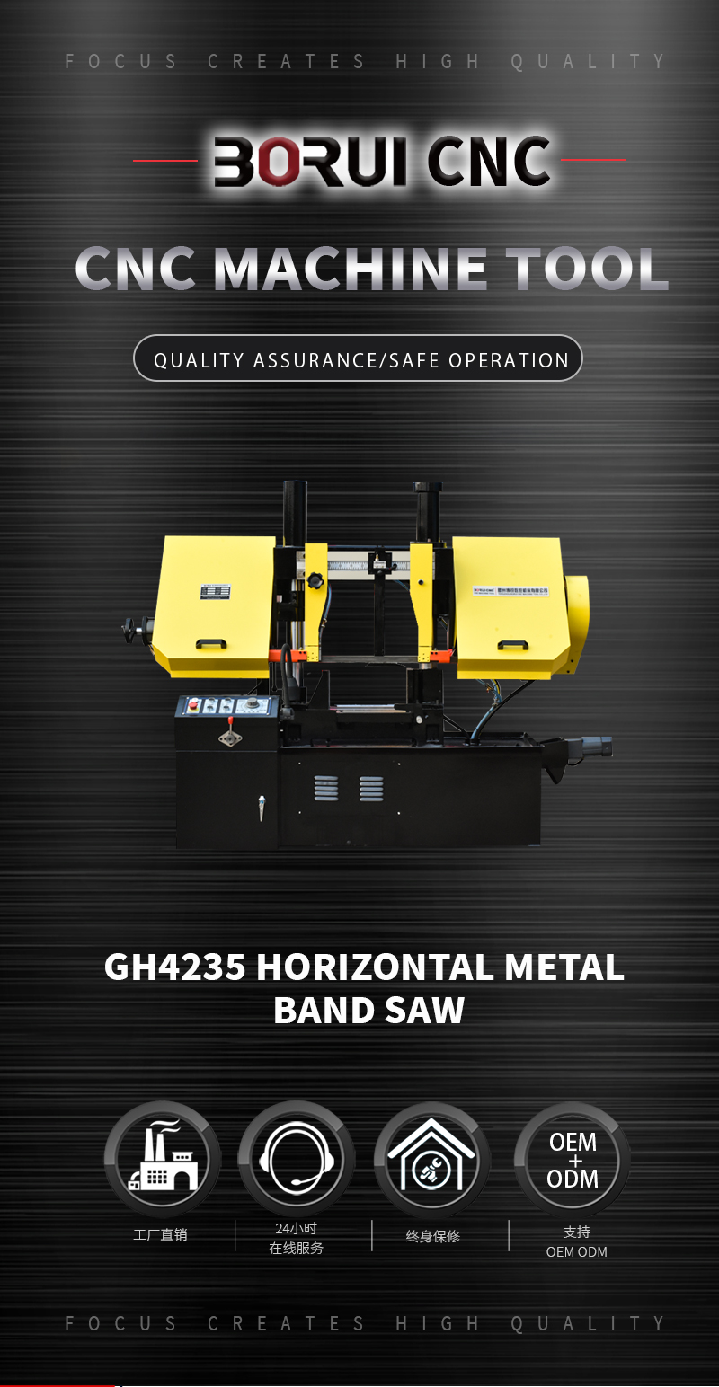 Gh4235 수평 금속 절단 밴드 톱날 절단 기계, Bossgoo.com의 고품질 Gh4235 수평 금속 절단 밴드 톱날 절단 기계