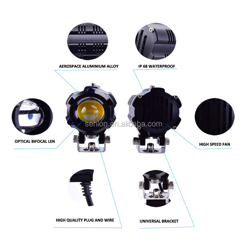 M3 Pro Senlo Version 50w Led Fog Lamp With High/low Beam For Motorcycle ...