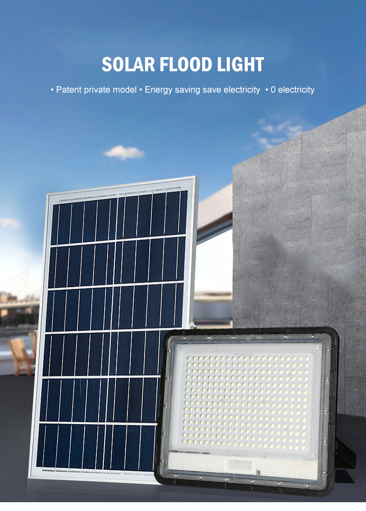 100w 200w Led Solar Flood Lights - Ip65/ip66 Rated Outdoor Lighting ...