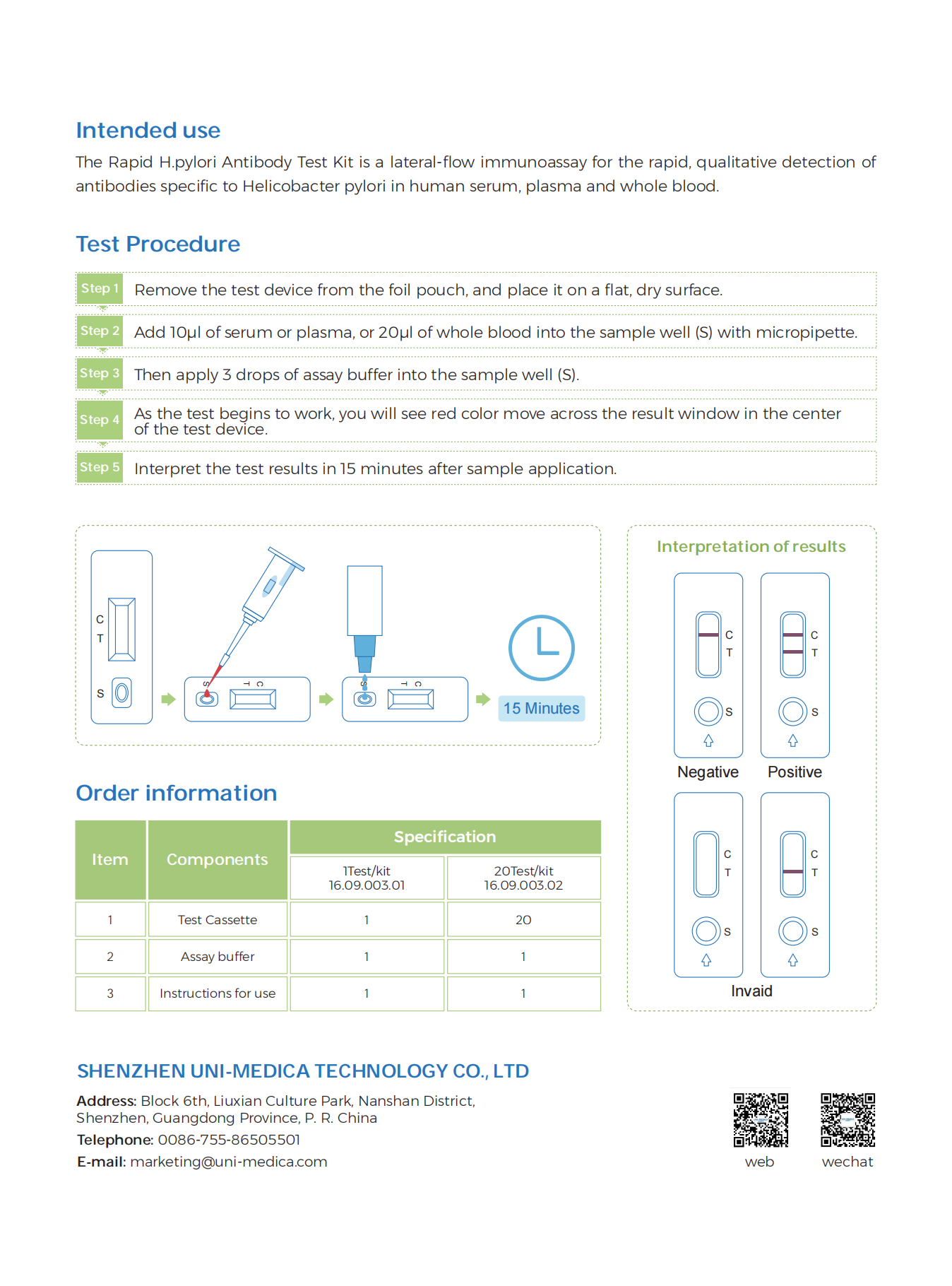 Rapid H.pylori Antibody Test Kit (colloidal Gold), High Quality Rapid H ...