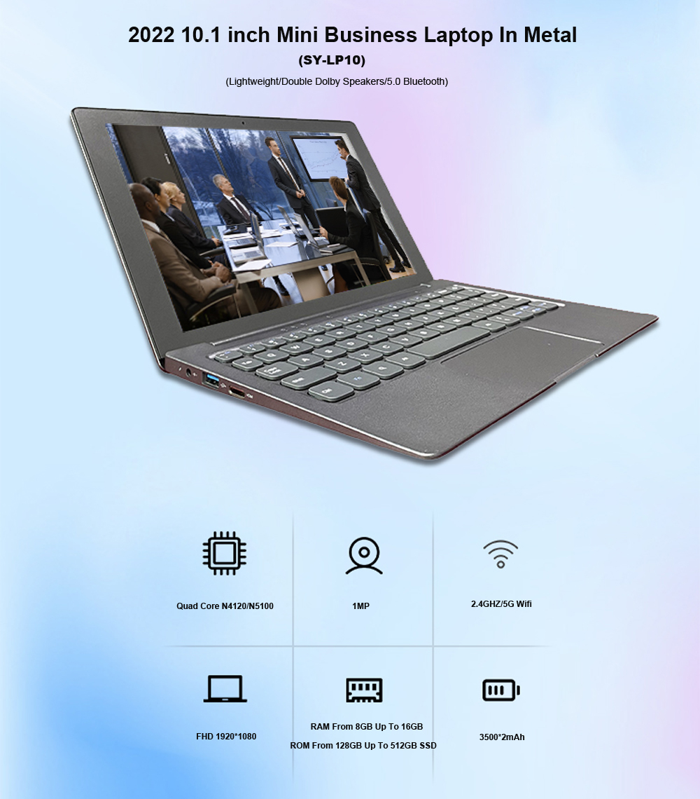 10.1inch Business Quad Core Best Windows 11 Laptop, High Quality 10 ...