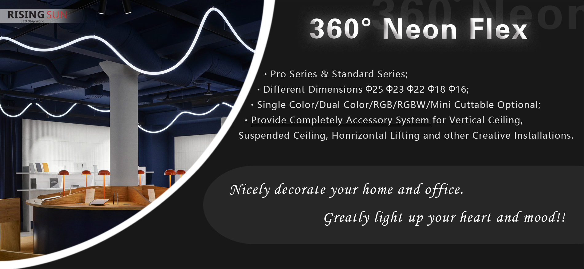 External Dimension 18mm 360° Beam Angle Silicone Smd Dc 24v 2835 Neon ...