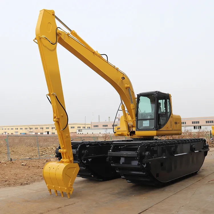 Mini Amphibious Excavators And Floating Amphibious Boats For Sale, High ...