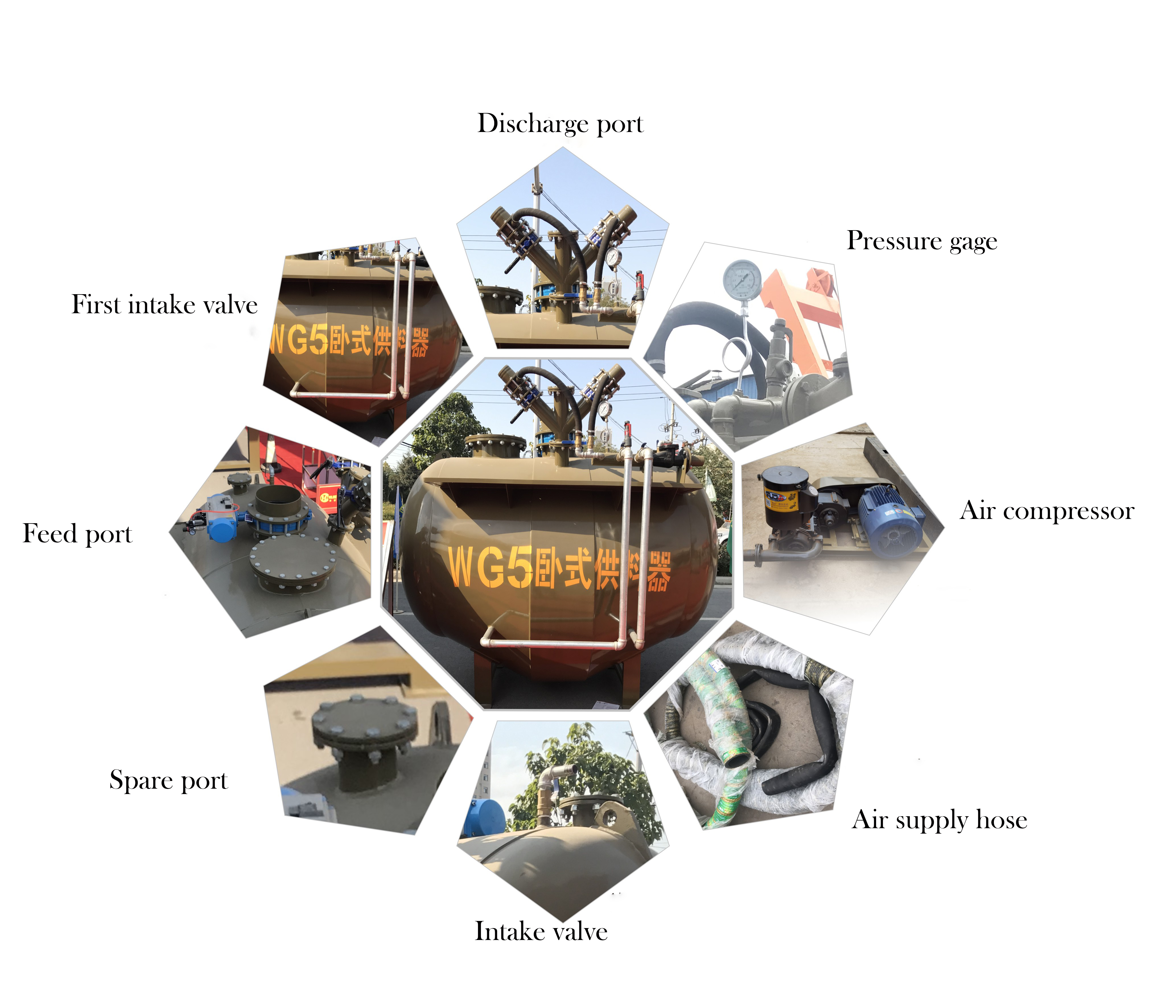Cement Silo Wg5 Horizontal Feeder Cement Leveling, High Quality Cement ...
