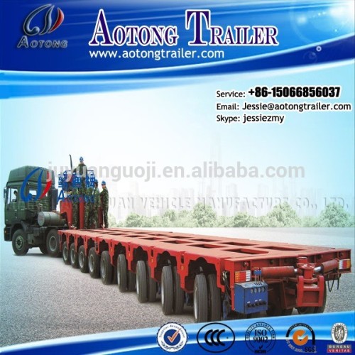 Hydraulic Steering Trailer With Rotary Axis / Multi Axles Modular ...