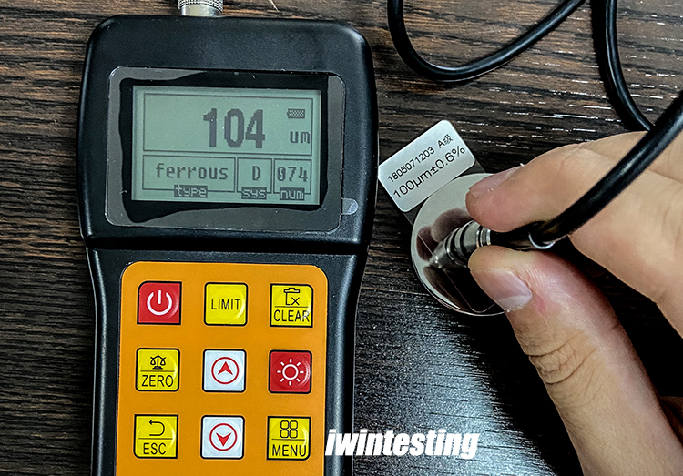 Portable Mini Digital T100 Dft Gauge Paint Coating Thickness Tester ...