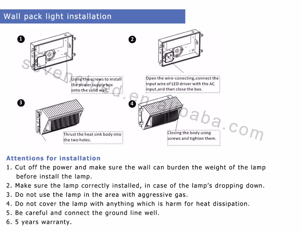 High Quality 120w Wallpack Led For Outdoor Use, High Quality High ...