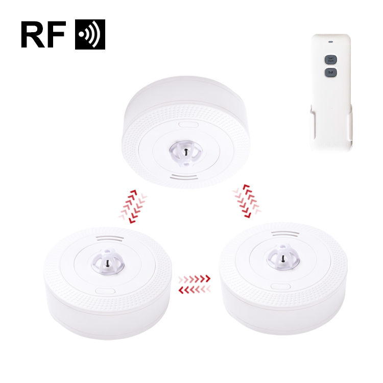 Rf Interconnection Wireless Fire Alarm With 10 Years Lithium Battery ...
