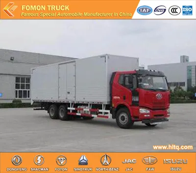Faw 6x4 Van Box 트럭 25tons, Bossgoo.com의 고품질 Faw 6x4 Van Box 트럭 25tons
