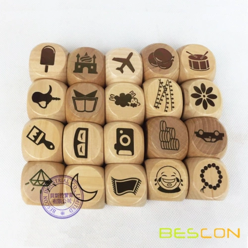Custom Laser Engraved Big Wooden Dice China Manufacturers Suppliers ...