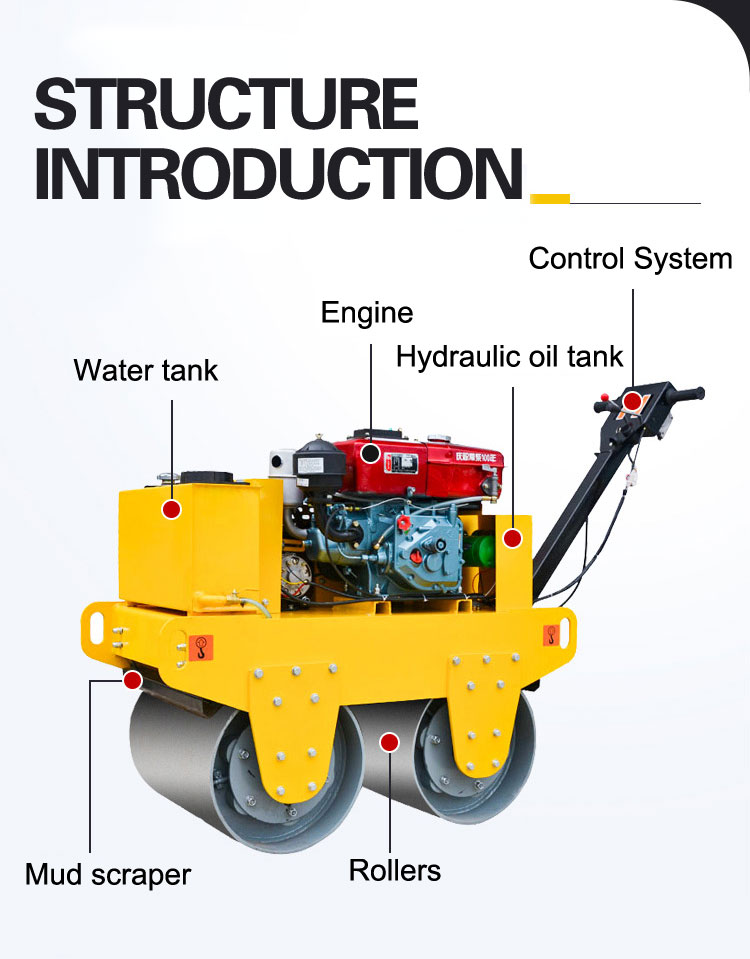 Mini Road Roller Compactor Road Construction Equipment, High Quality ...