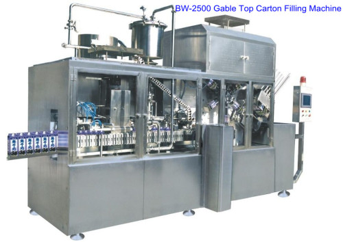 Milk Gable-top Carton Packing Machine (bw-2500a), High Quality Milk ...