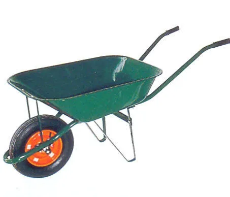 Garden Stainless Steel Wheelbarrow With One Wheel Two Handles, High ...