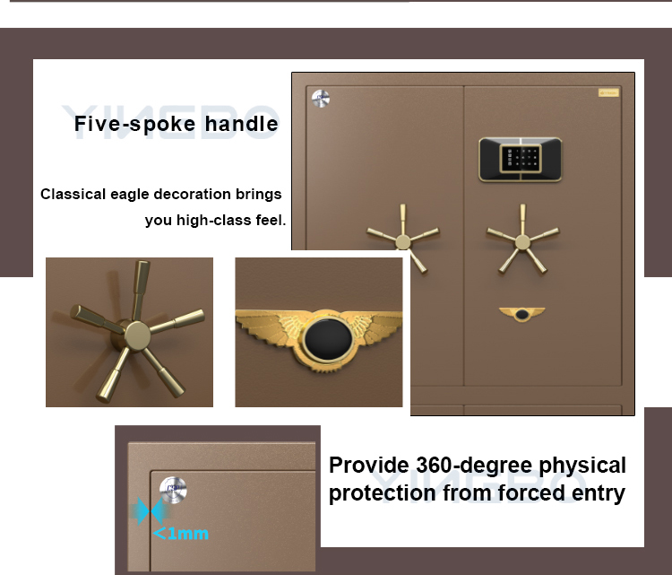 Csp Certificate Double Door Office Security Safe Box, High Quality Csp ...