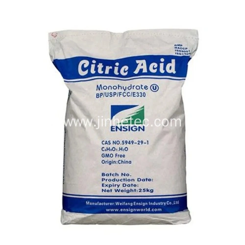 Ensign Citric Acid Anhydrous BP USP PCC E330 China Manufacturer