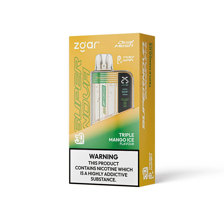 ZGAR SUPERNOVA 20000 PUFFS - Triple Mango Ice China Manufacturers ...