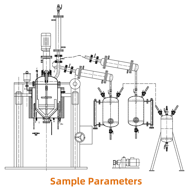 100l Electric Lifting Stainless Steel Polycondensation Pressure Reactor ...
