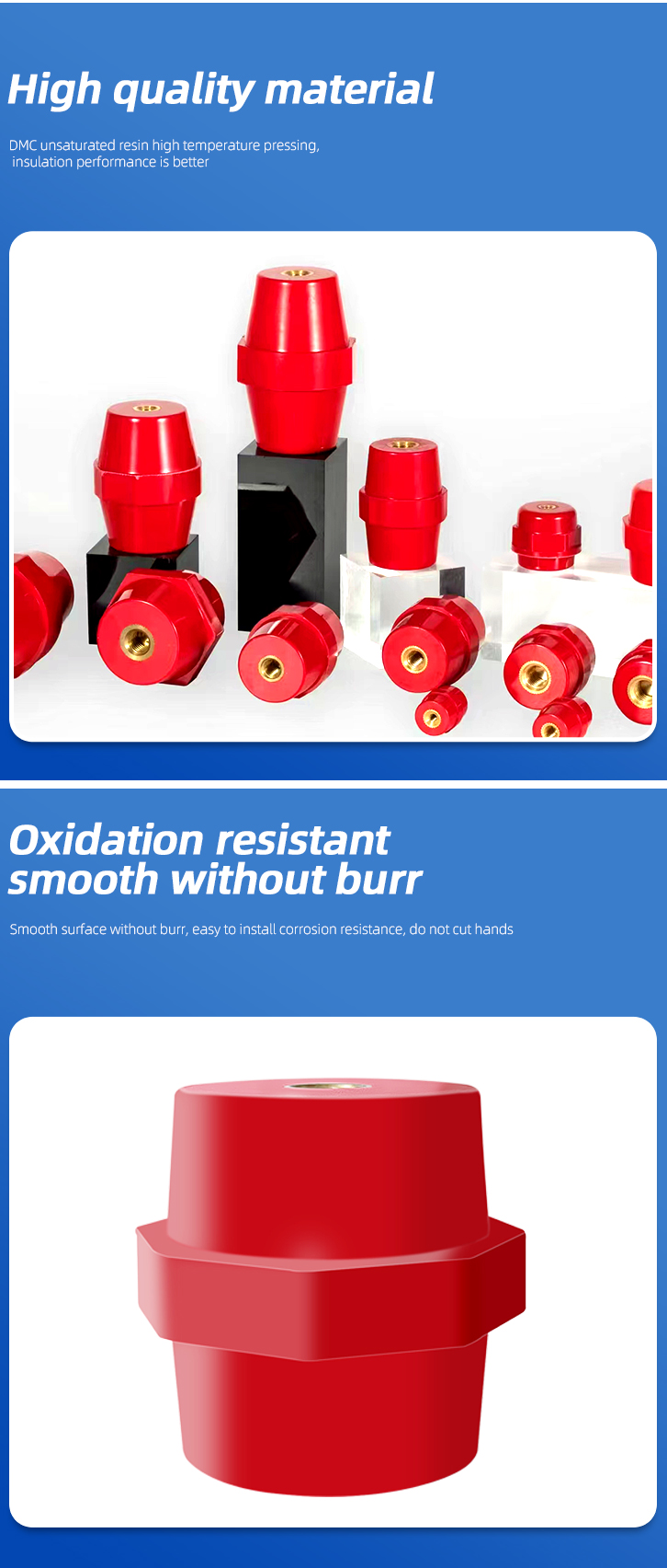 Low Voltage Bus Bar Insulator Copper Sm Busbar Insulators, High Quality ...