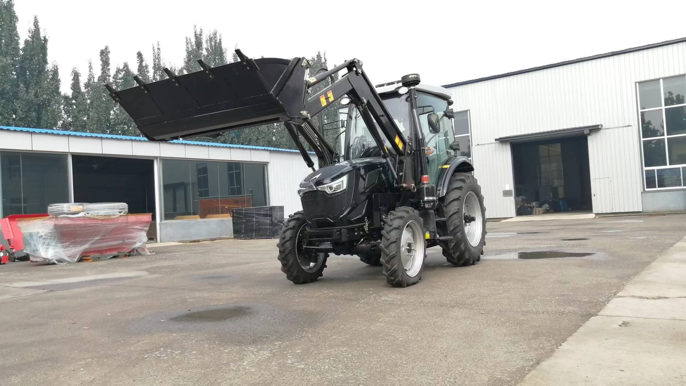 Used Massey Ferguson 375 Tractor With Front Loader And Farm Implements ...