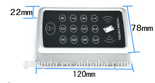 Design Aesthetics Waterproof Numeric Keypad Rfid Card Access Control ...
