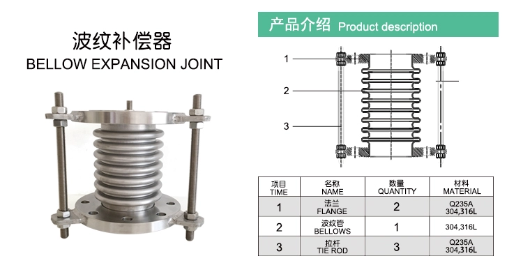 Metal Flange Type Bellow Expansion Joint For Pressure Ripple And ...