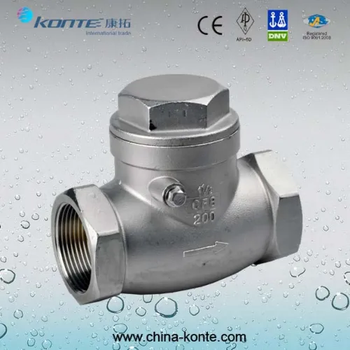 H14w Stainless Steel Threaded Swing Check Valve, High Quality H14w ...