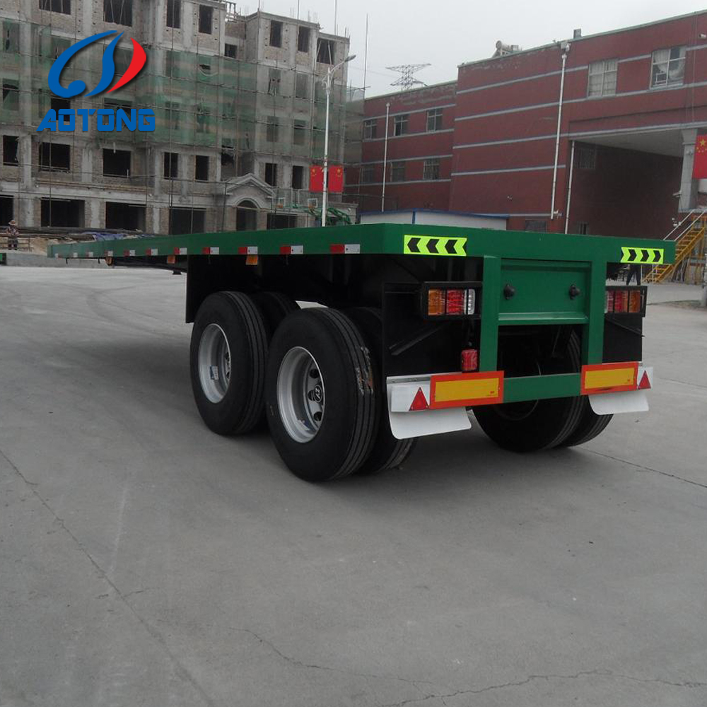 20 Feet Flatbed Semi Trailer Truck, High Quality 20 Feet Flatbed Semi ...