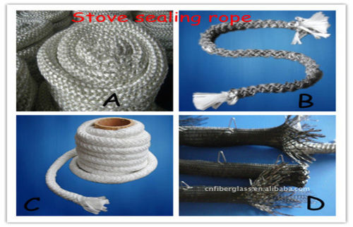 Kintting Stove Rope Seal Rope , Texturized Glass Fiber Rope, High ...