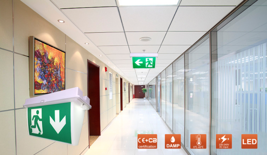 Fire escape route sign box 3 year warranty for Sale, Offer Fire escape ...
