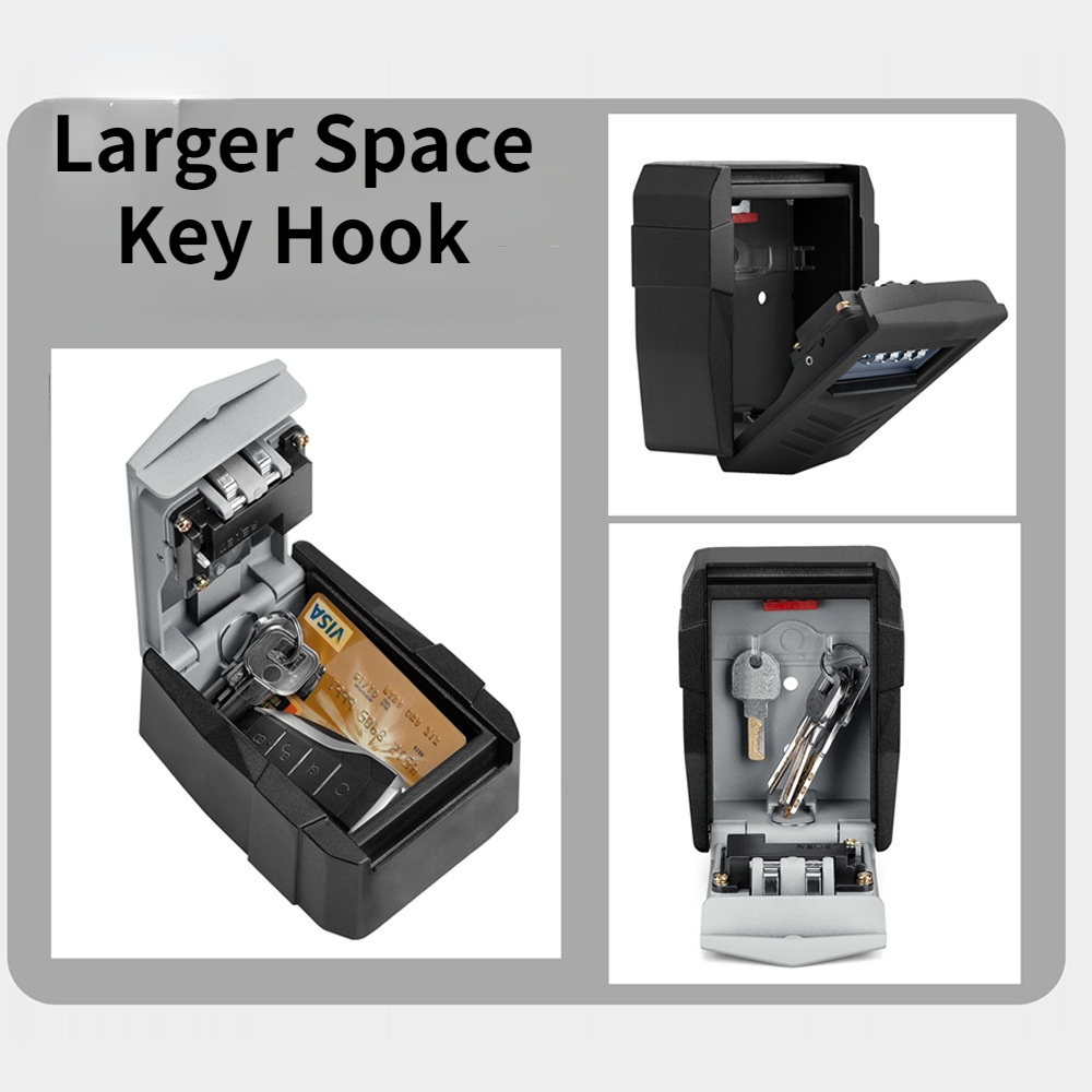 Outdoor Airbnb Lock Box: Large Wall Mount Combination Car Window Key ...
