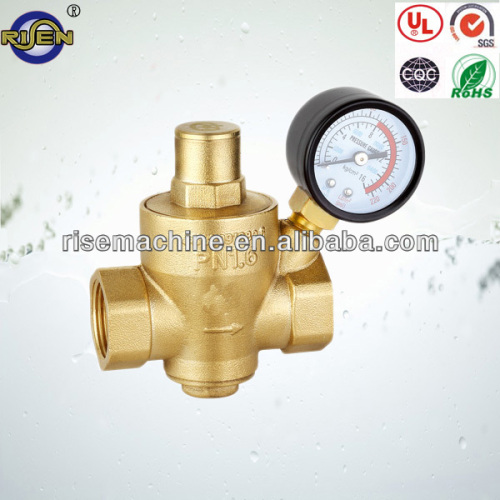 Brass Pressure Reducing Valve With Meter, High Quality Brass Pressure ...