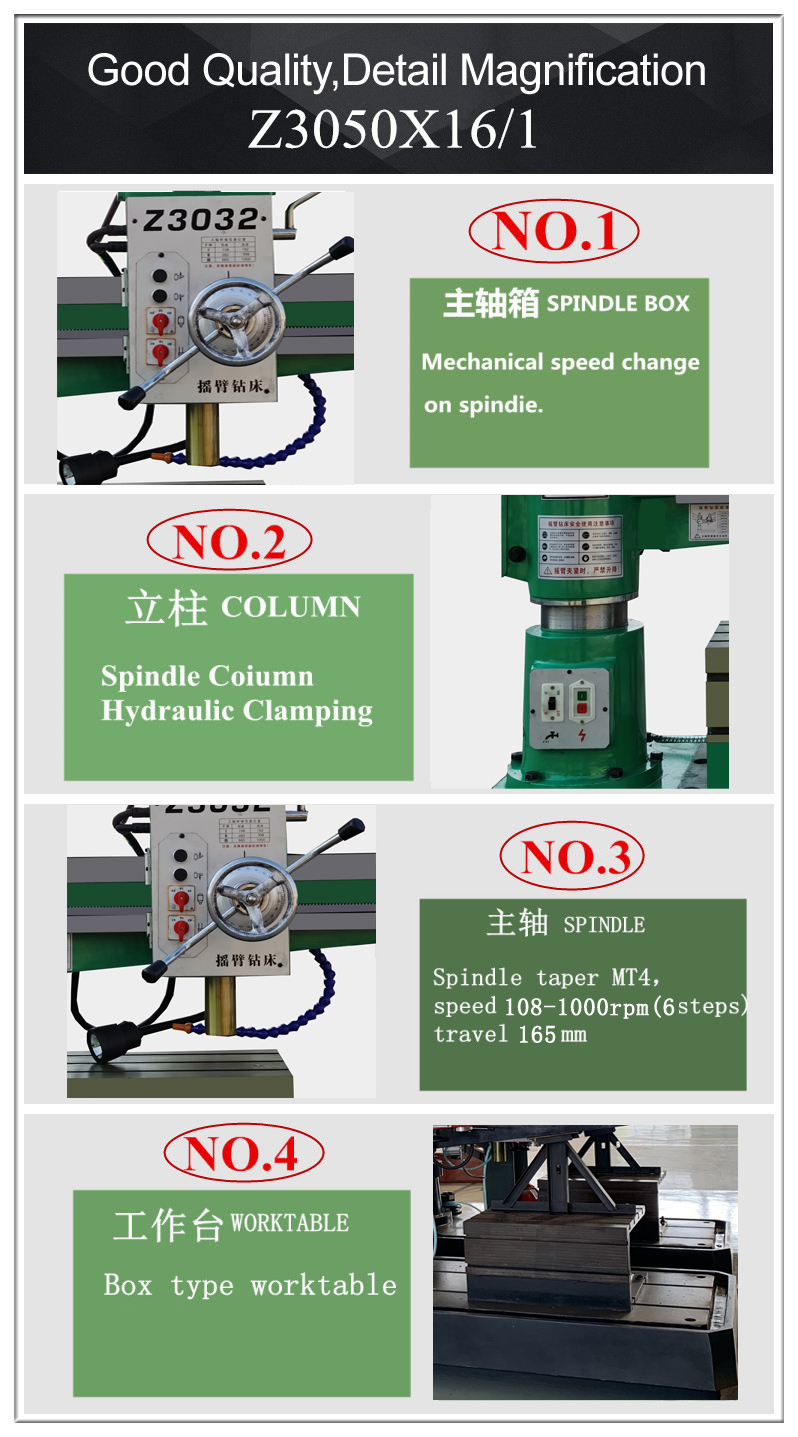 Z3032x10 Mechanical Rocker Arm Drill - Factory Direct Selling 32mm ...