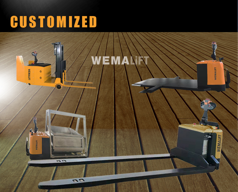 Wemalift 2 Ton Electric Pallet Truck Stacker For Rail Car Mover, High ...