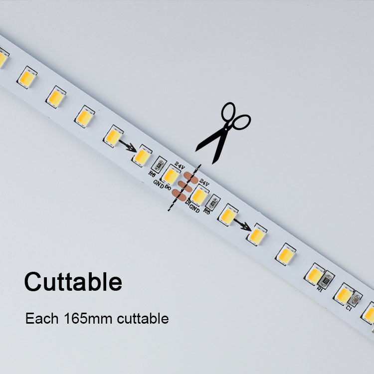 Adjustable Cct 24v Led Strip Lights Kit - 2700k-6500k White Light For ...