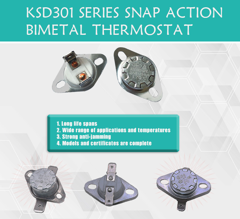 Ksd301 Series Snap Action Temperature Controller For Water Dispensers ...