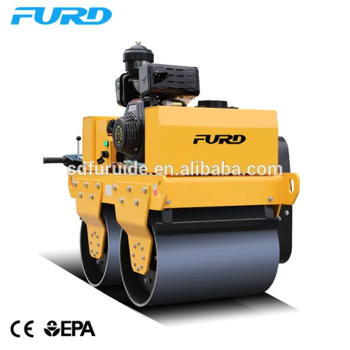 550kg Asphalt Mini Drum Pedestrian Roller, High Quality 550kg Asphalt ...