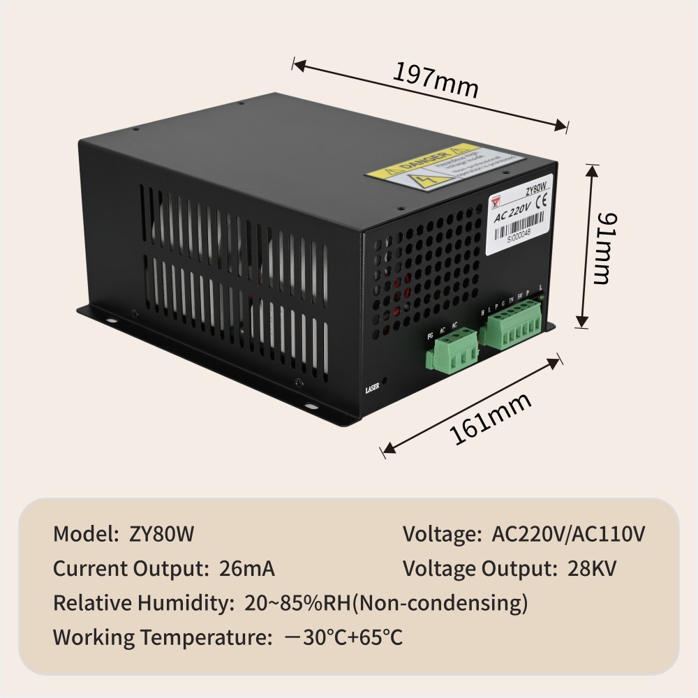 80W Laser PSU for Laser Cutter China Manufacturers Suppliers Factory ...