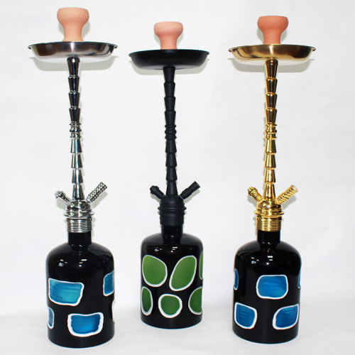 Wholesale Arabic Nargile Smoke Pipe Zinc Alloy Glass Shisha Hookah ...