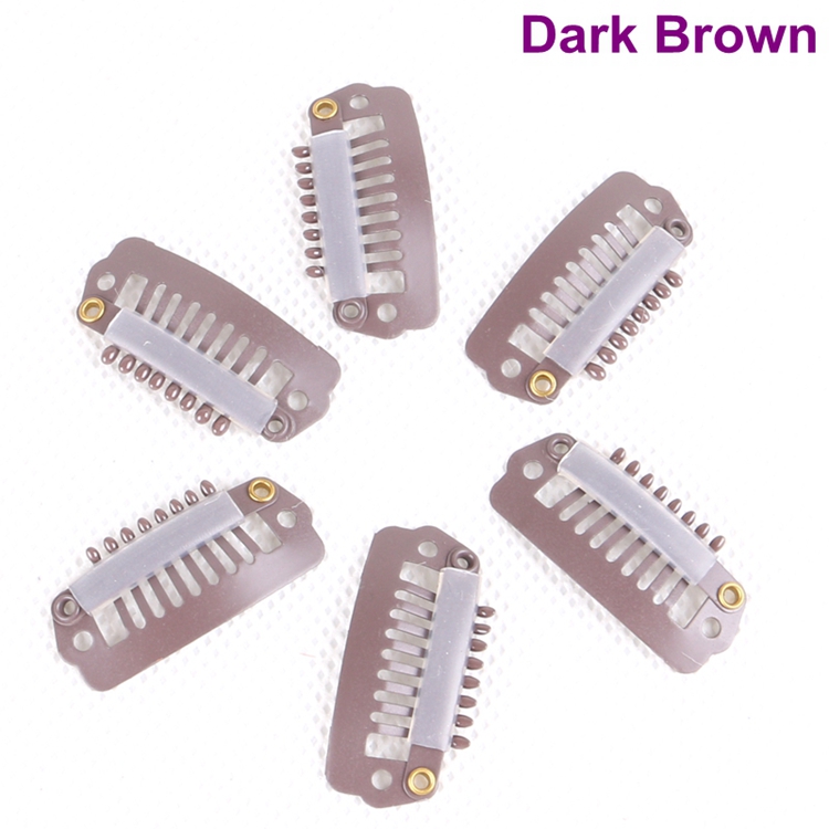 2.8cm 6 Teeth & 8 Teeth Stainless Steel Hair Clips For Clip-in Hair ...