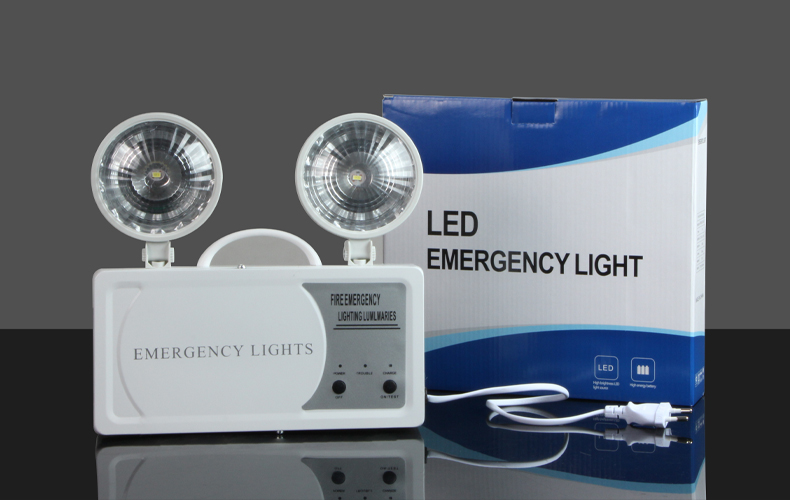 Wall-mounted Rechargeable Led Fire Emergency Light With Dual Heads ...