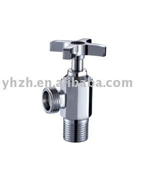 Chrome Plated Brass Angle Valve Zinc Handle, High Quality Chrome Plated ...
