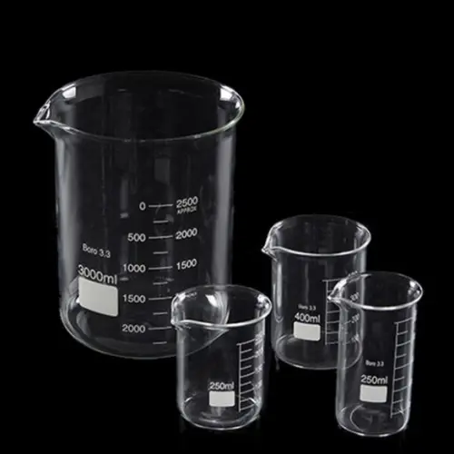 Low Form Boro3.3 Glass Beaker With Spout 400ml, High Quality Low Form ...
