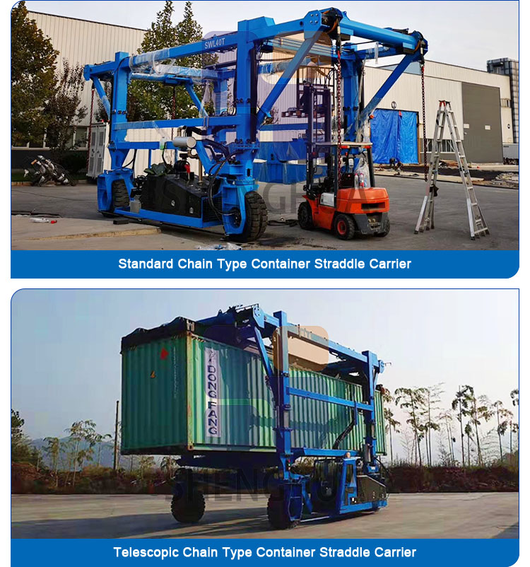 Rubber Tyre Container Lifting Straddle Carrier Price, High Quality ...