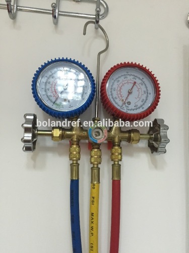 Air Conditioning And Refrigerant Pressure Manifold Guage With Sight ...