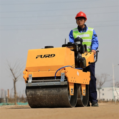 550kg Walking Behind Double Drum Compactor Machine Road Roller, High ...